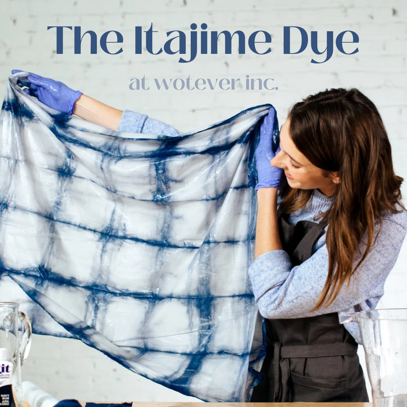 The Itajime style, the classic Shibori Dye - wotever inc.