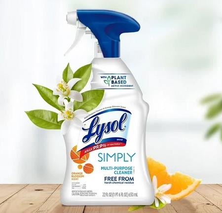 Lysol Simply Plant Based Cleaner - wotever inc.